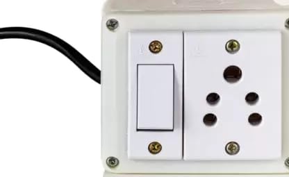 Buy BAHUL 1+1 4 Meter Long Wire ISI Parts Small Plug 1 Socket Extension ...