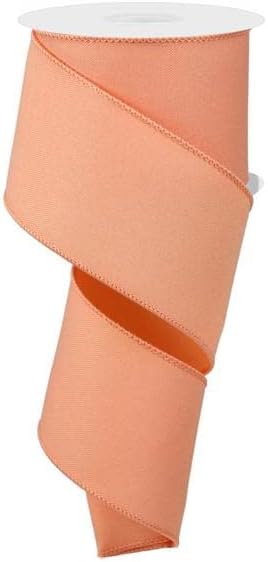 Amazon.com: Peach Scalloped and Wired Edge Ribbon (1 1/2 inches x 10 ...