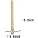 Amazon.com : LOZHGO Pick Mattock Hoe Garden Pick Mattock Hoe Pickaxe ...