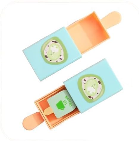 Pencil Eraser Magic Box Popsicle Shaped Ice Cream Drawer Modle Rubber ...