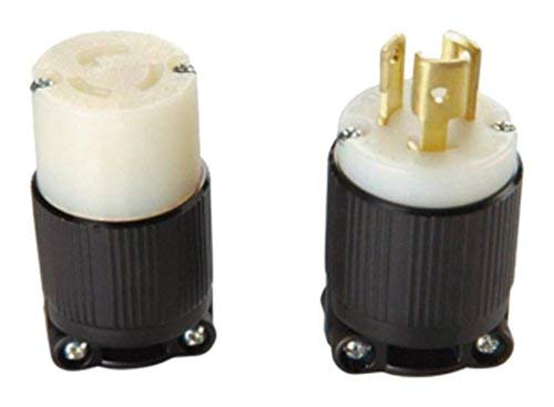 NEMA 5-15 Plug and Connector Set - Rated for 15A, 125V, 3-Wire - cUL ...