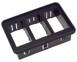 Carling Technologies VM3-01 3-Gang Black Panel Mount Rocker Switch ...