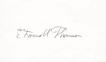Amazon.com: Dr. E. Donnall Thomas - Signature : Collectibles & Fine Art