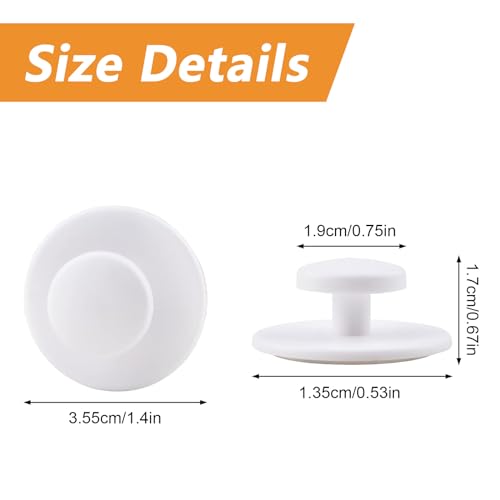 MOROBOR Self-Stick Drawer Knobs Pull Handle, 20pcs Plastic Drawer ...