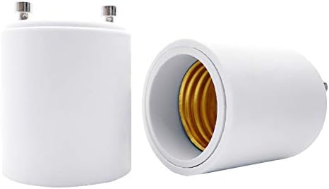 YAYZA! 2-Pack GU24 to E26 E27 Bulb Base Adapter, GU24 Bi-Pin Connector ...