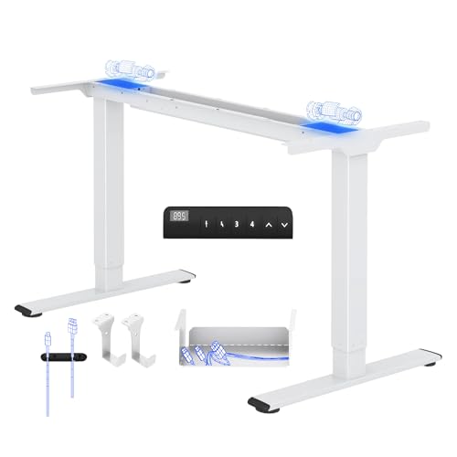 FLEXISPOT E1 Pro Escritorio Elevable Eléctrico con 2 Motores y 4 ...
