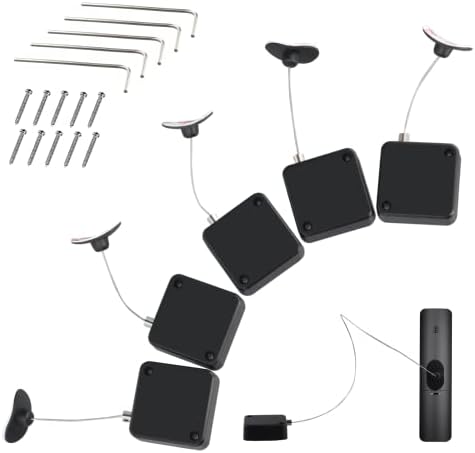 Amazon.com: Anjetan 5 Pack Retractable Security Cable Locks, Remote ...