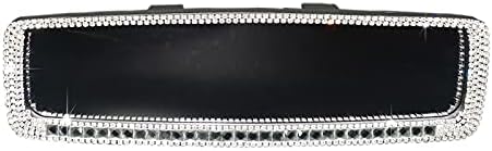 Amazon.com: Bling Rhinestone Car Rear View Mirror Crystal Diamond Rear ...