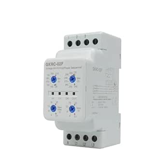 1pc Three Phase Four Wire GKRC-02F Voltage Monitoring Phase Sequence ...