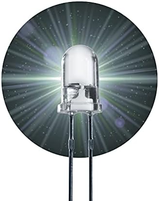 Lumetheus LED Diodes électroluminescentes 5mm couleur Blanc 7000 mcd 20 ...