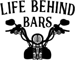 Amazon.com - Life Behind Bars|Motorcycle Humor|Great Gift Idea|Decal ...