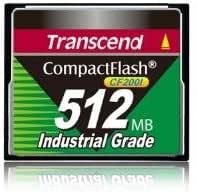 TRANSCEND CompactFlash Card CF200I-P 512MB PIO-Mode Industrial Grade ...