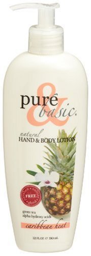 Amazon.com : Pure & Basic Hand & Body Lotion, Caribbean Heat, 12-Ounce ...