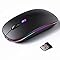 Amazon.com: KANMABPC Wireless Bluetooth Mouse, Rechargeable LED Dual Mode (Bluetooth 5.2 and USB ...