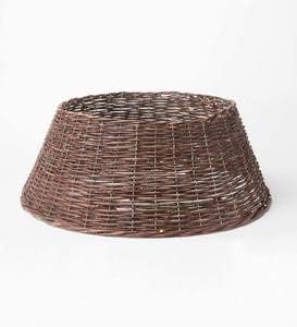 Amazon.com: Plow & Hearth Small Willow Christmas Tree Ring Collar, 22½ ...