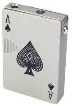 Stupefying EKKA Print Playing Card Design Windproof Refillable Butane ...
