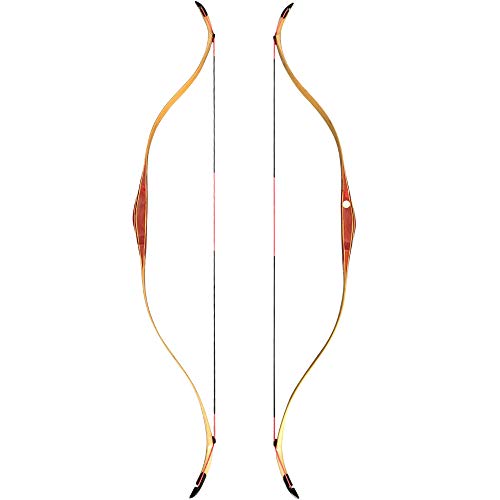 SHARROW Archery Traditional Bow Recurve Bow Handmade Wooden Longbow 15 ...