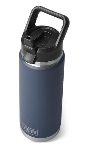 YETI Rambler, Stainless Steel Vacuum Insulated Straw Bottle with Straw ...