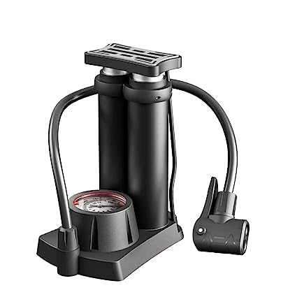 BOVZOX Portable Mini Bike/Cycle Foot Pump Foot Activated with Pressure ...