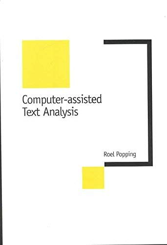 Computer-Assisted Text Analysis: 8580000764703: Amazon.com: Books