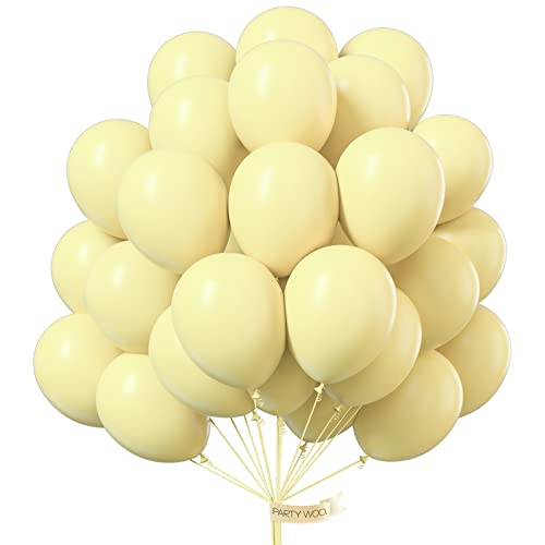 Snapklik.com : Pastel Yellow Balloons, 50 Pcs 12 Inch Pale Yellow ...