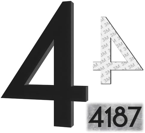 Amazon.com: 4 inch House Numbers for Outside Self Adhesive House ...