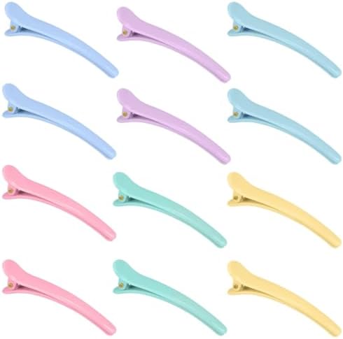 Amazon.com : Neon Duck Billed Roller Clips - 10 Pcs Professional Hair ...