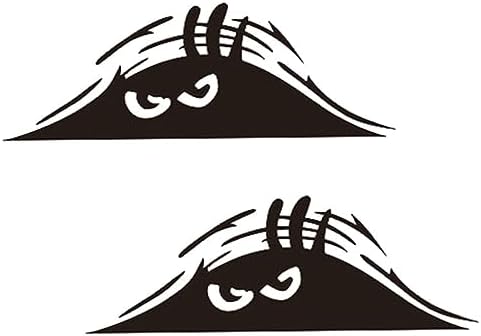 Amazon.com - 2 PCS Car Stickers,Scary Peeking Car Decal,Funny Monster ...