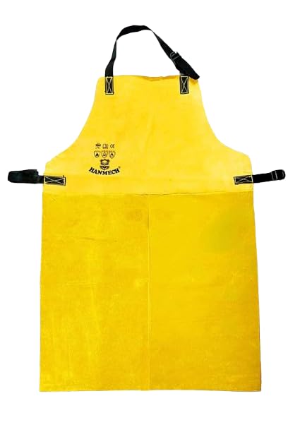 HANMECH Leather Welding & Safety Apron Premium Quality, High Durability ...