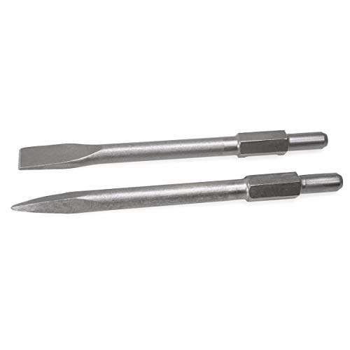 Snapklik.com : 2-Pieces 1-1/8 Hex Chisel Point Bit For Jack Hammer Bit ...