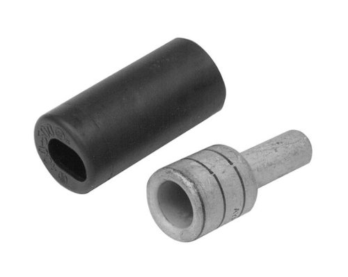 Burndy YF0112IW Insulated Ferrule, 1 AWG Wire Size, 0.429" Diameter, 1. ...