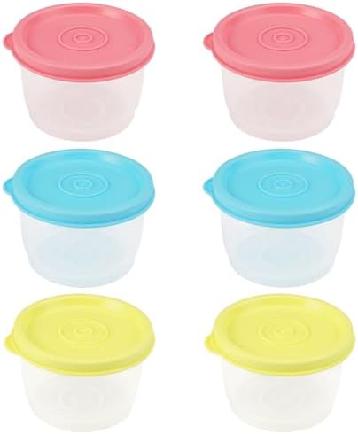 WHC Set of 6 Food Storage Containers with Lid, Small Storage Containers ...