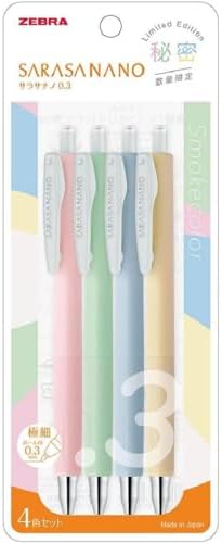 Amazon.com: ZEBRA SARASA Nano Gel Ballpoint Pen 0.3mm Extra Fine Point ...