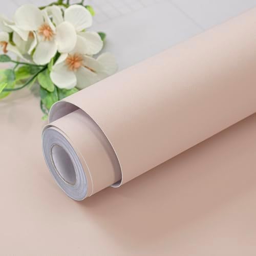 Amazon.com: practicalWs Pink Self-Adhesive Wallpaper Film Stick Paper ...