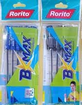 Rorito Bmax B Max BRITE Ball pen Blue Writing Pack of 60 (50 Blue 10 ...
