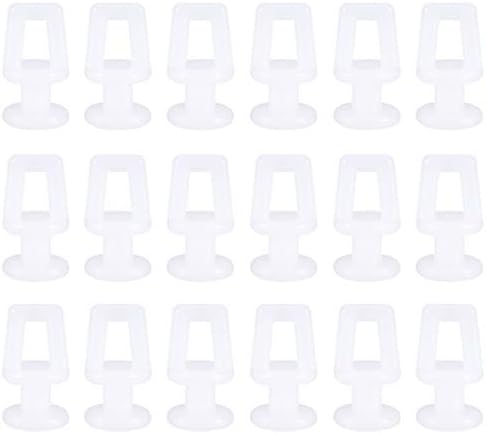 Amazon.com: 50 Pcs Plastic Curtain Hooks Curtain Roller Curtain Track ...