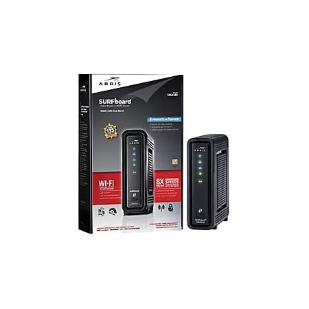 Amazon.com: ARRIS Surfboard SBG6580-2 8x4 DOCSIS 3.0 Cable Modem/Wi-Fi ...