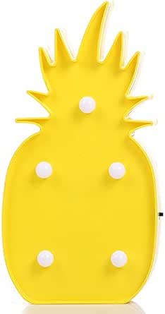 ECOSHINE LED Pineapple Night Lights Battery Operated Sign Marquee Plug ...