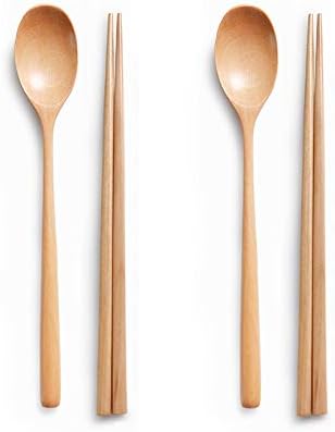 Amazon.com: 5 Set of Spoons and Chopsticks Handmade Cutlery Tableware ...