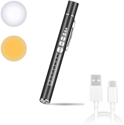 Uadme Diagnostic Pen Light, Rechargeable Medical LED Pen Torch, USB ...