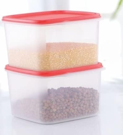 Buy Tupperware TRK085 Plastic Rice Keeper - 5 kg, Red. Online at Low ...