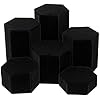 Amazon.com: MOOCA Deluxe Black Velvet 6 Pcs Set Jewelry Display Riser ...