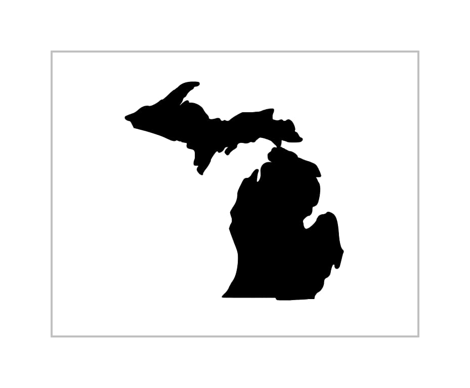 Amazon.com: Michigan Stencil United States Of America Outline ...