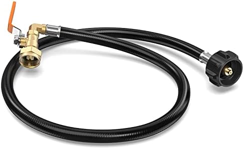 Amazon.com : Upgraded Propane Refill Adapter Hose with Gauge and ON/Off ...