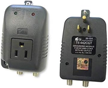 Amazon.com: 442CGT Grounding Module for AC and Coax with AC Outlet and ...