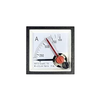 Amazon.co.jp: 99T2 Double Pin AC Ammeter Double Overload AC 750/1A ...