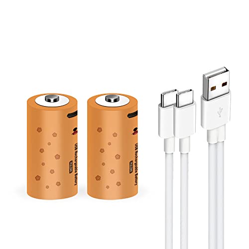 Snapklik.com : PULOMI New USB C Lithium Ion Rechargeable Battery, High ...