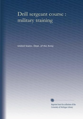 Amazon.com: Drill sergeant course : military training: United States ...