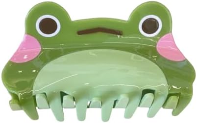 Amazon.com: Big Green Frog Hair Clip,Acetate Hair Clip,Small Claw Clip ...