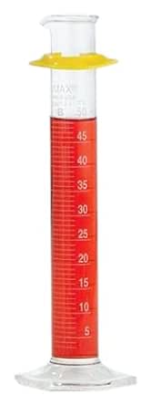 Kimax 20024-50 Glass Class B Single Metric Scale Graduated Cylinder ...